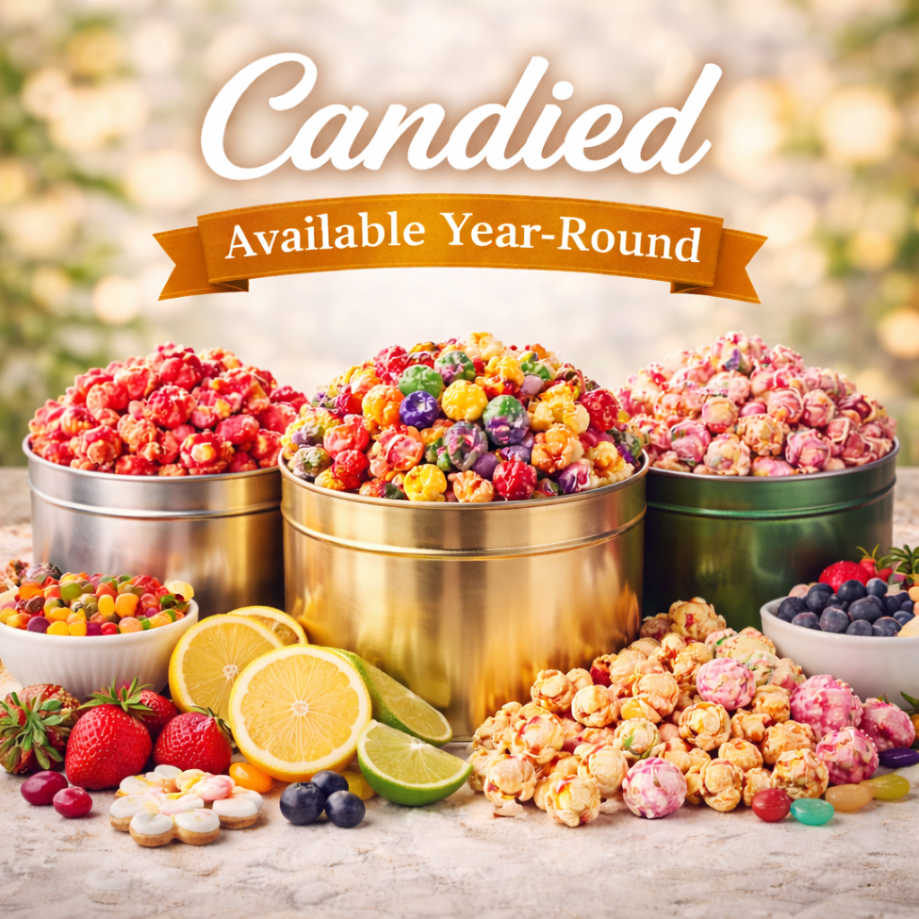 Candied Popcorn – Moore N More Popcorn